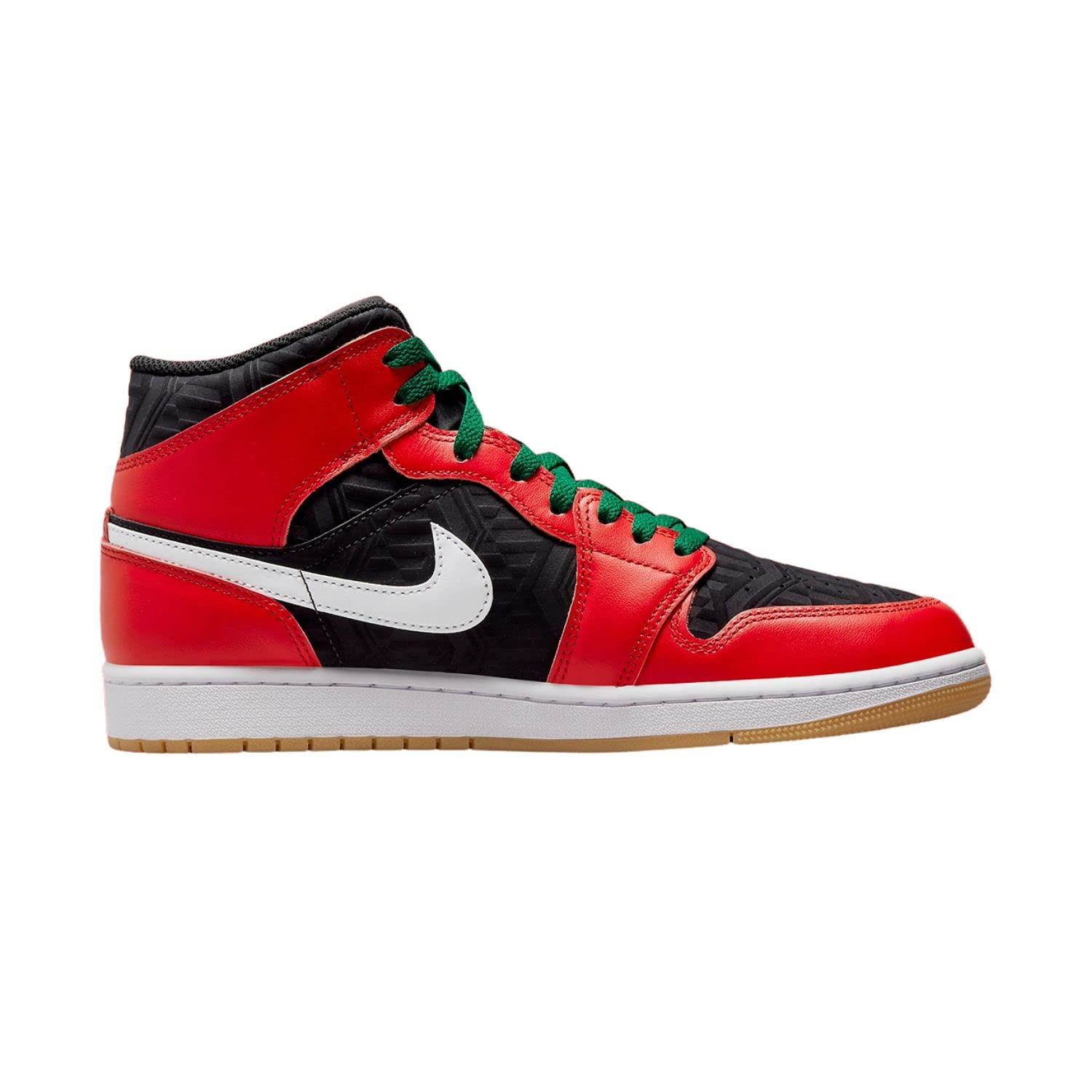 Jordan Mens Air 1 Mid DQ8417 006 Christmas 2022 - Size 11 Black/White/Malachite/Fire Red