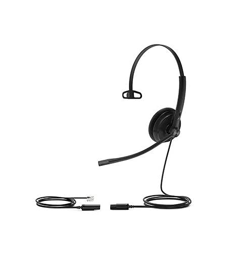 Yealink YHS34 Mono Analog Wired Headset - QD to RJ9