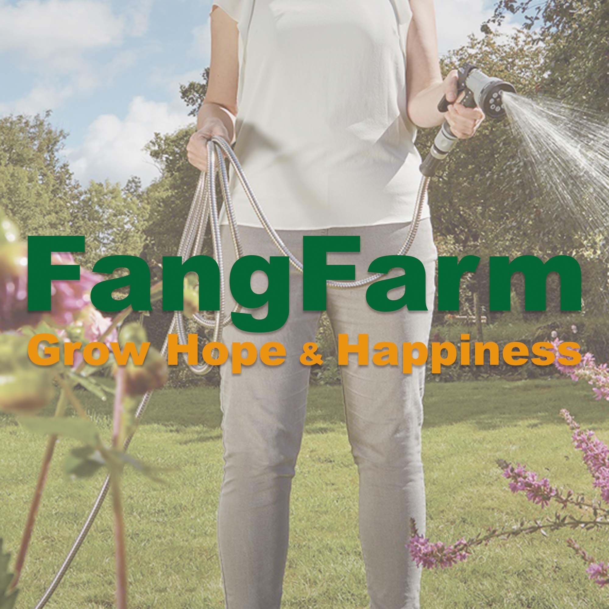 FangFarm Stainless Steel Garden Hose: Durable Quality Metal with High-pressure Water Output for Gardeners(1FT)