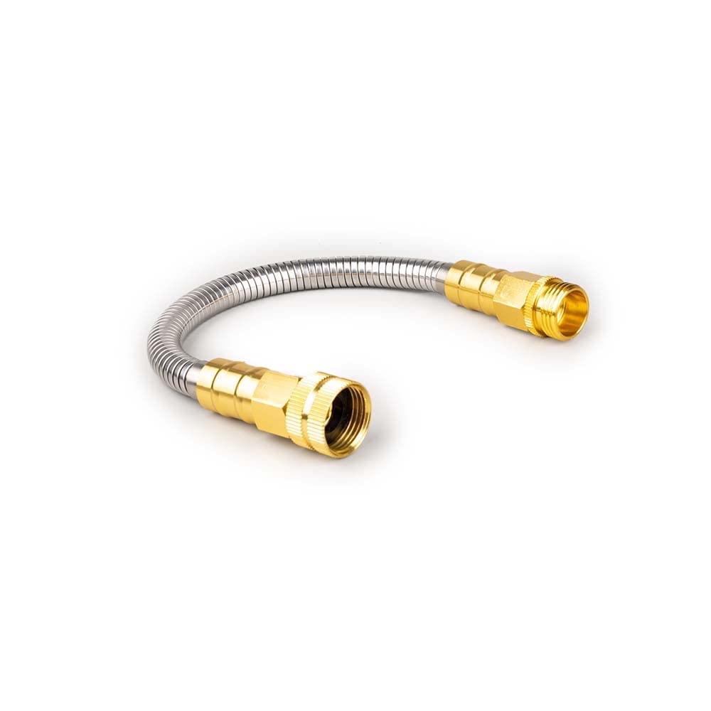 FangFarm Stainless Steel Garden Hose: Durable Quality Metal with High-pressure Water Output for Gardeners(1FT)