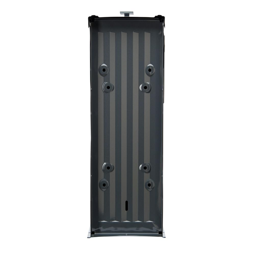 Architectural Mailboxes Edson Galvanized Steel Post Mount Mailbox, Compatibility Code A, EM110GMAM, Grey, Medium Capacity