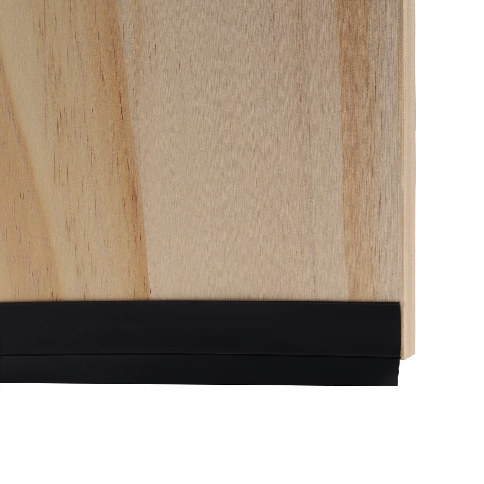 ZningEsxi Door Draft Stopper Under Doors Seal Silicone Seal Strip 2M/78inch Self Adhesive Window Sealing Sticker Bottom Adhesive Black (Width 2.5 cm)
