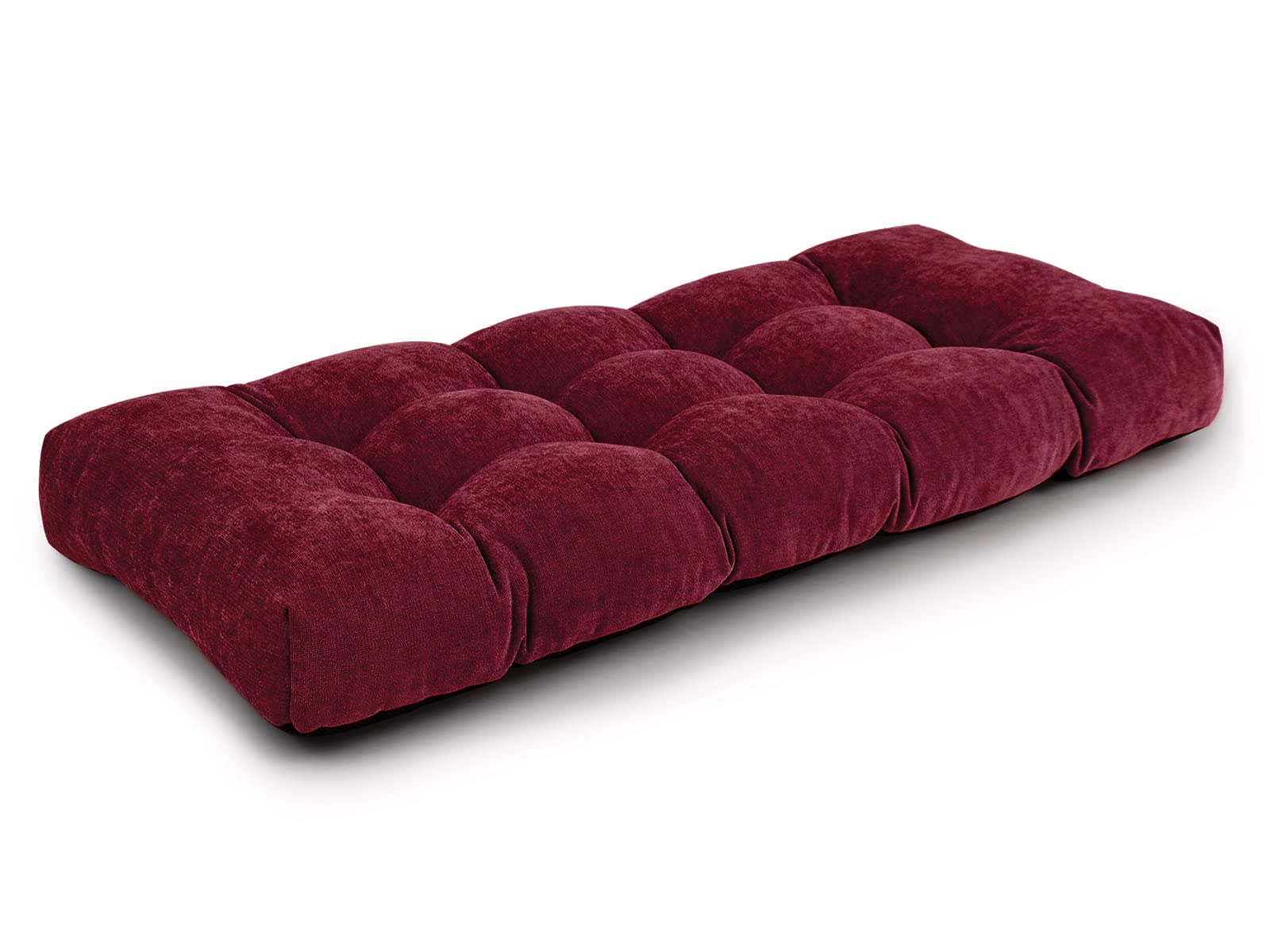 FINDEN Tufted Bench Cushion 36 inch - Non-Slip Bottom, Long Cushion for Window Patio Piano Storge Garden Indoor/Outdoor Furniture Seat, (36x14x4), Red
