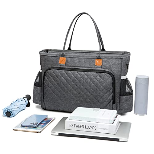 Arctic fox Laptop Tote Bag for Women/Men, 15.6'' Computer Messenger Teacher Work Bag with Padded Laptop Case for Business, Office and Travel.