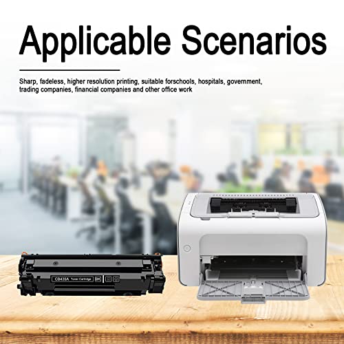 35A Toner Cartridge CB435A Black - (High Yield ) ONWA 1-Pack Compatible 35A CB435A Toner Cartridge Replacement for HP P1006 P1002 P1003 P1004 P1005 P1007 P1008 P1009 Printer