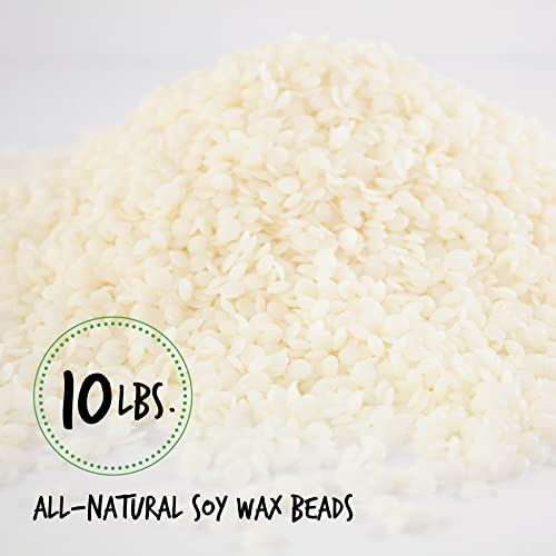 American Soy Organics Millennium Wax - 10 lb Bag of Natural Soy Wax for Candle Making