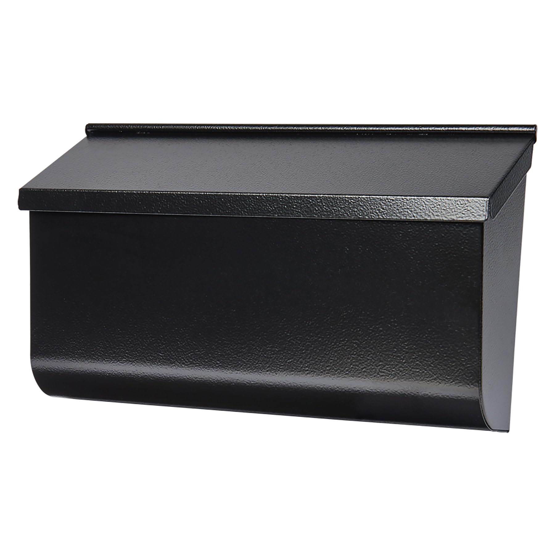 Architectural Mailboxes Woodlands Galvanized Steel Wall Mount Mailbox, L4010WBAM, Black, Medium Capacity