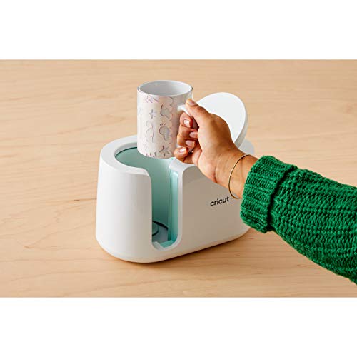 Cricut Beveled Blank, Ceramic-Coated, Dishwasher & Microwave Safe Mug to Decorate, Mug Press & Infusible Ink Compatible,12 Oz Sublimation, Ideal for Crafts and Printing, 6 Count, White