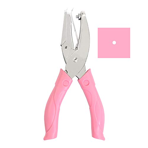 Toysdone 1/16 Inch Small Mini Tiny Shaped Circle Metal Single Handheld Hole Paper Punch Punchers with Soft-Handled for Tags Clothing Ticket