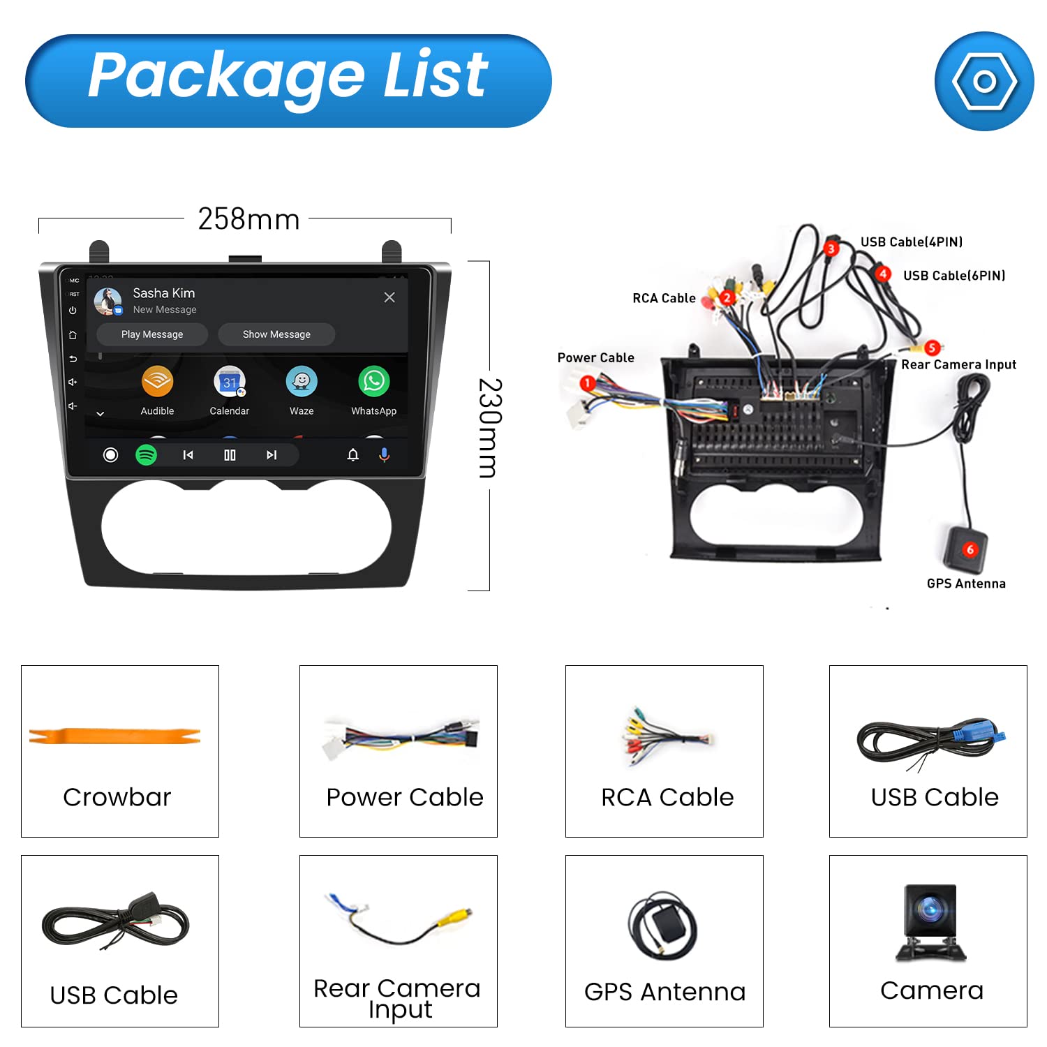 for Nissan Altima 2008 2009 2010 2011 2012 Android Radio Stereo: 9 Inch Touch Screen Replacement-CarPlay Android Auto Bluetooth 5G WiFi GPS FM DSP SWC 1080P Backup Camera Mirror Link (Manual AC)