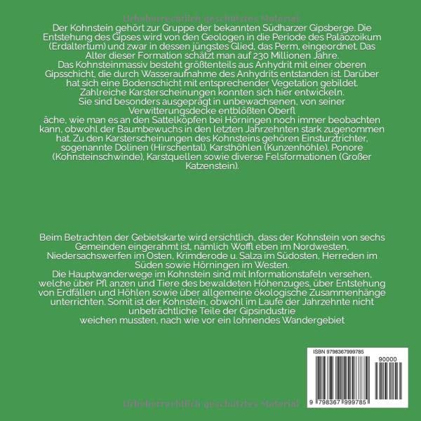 Kleine Kohnstein-Fibel: Erinnerungen – Veränderungen – Natur – Wanderwege (German Edition)