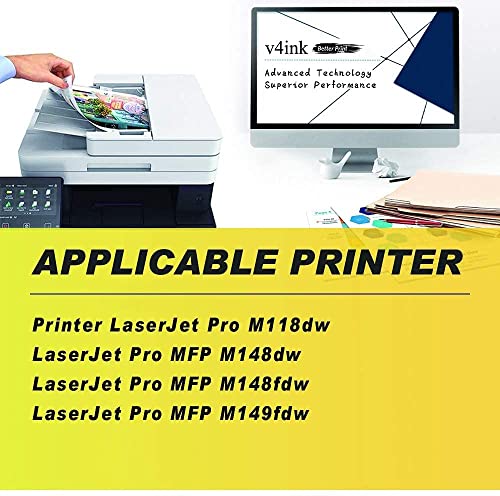 v4ink Compatible CF294A Toner Cartridge Replacement for HP CF294A 94A CF294X 94X Toner Black Ink for HP Pro M118dw HP Pro MFP M148dw M148fdw M149fdw M118 M148 Printer 2 Packs