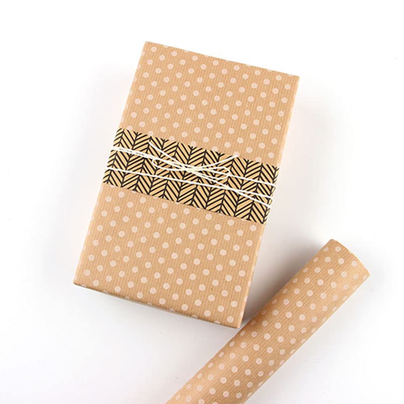Aimto Wrapping Paper Birthday Wrapping Paper Sheets,Kraft Gift Wrapping Paper Set, for Birthday, Party,DIY Decorations, Baby Shower Wrap,4 Sheets-20 X 28 inches
