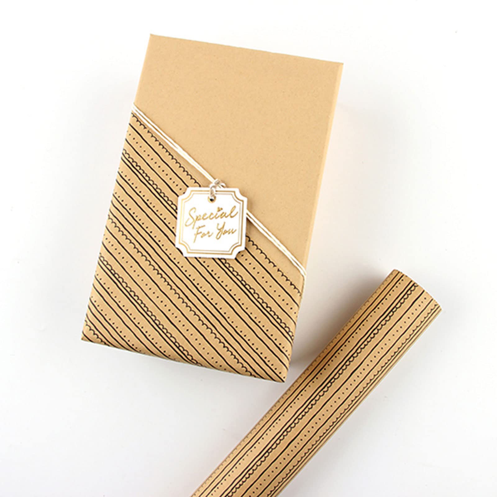 Aimto Wrapping Paper Birthday Wrapping Paper Sheets,Kraft Gift Wrapping Paper Set, for Birthday, Party,DIY Decorations, Baby Shower Wrap,4 Sheets-20 X 28 inches