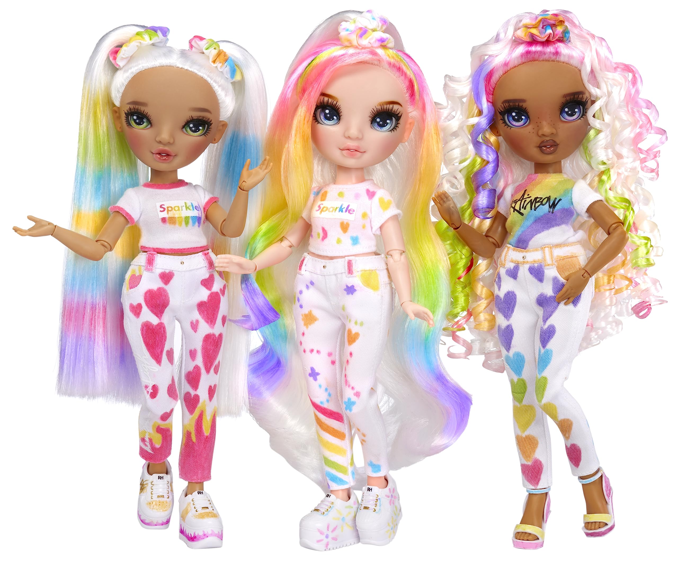 Rainbow High Color & Create Fashion DIY Doll with Washable Rainbow Markers, Blue Eyes, Straight Hair, Bonus Top & Shoes. Color, Create, Play, Rinse and Repeat. Creative 4-12+