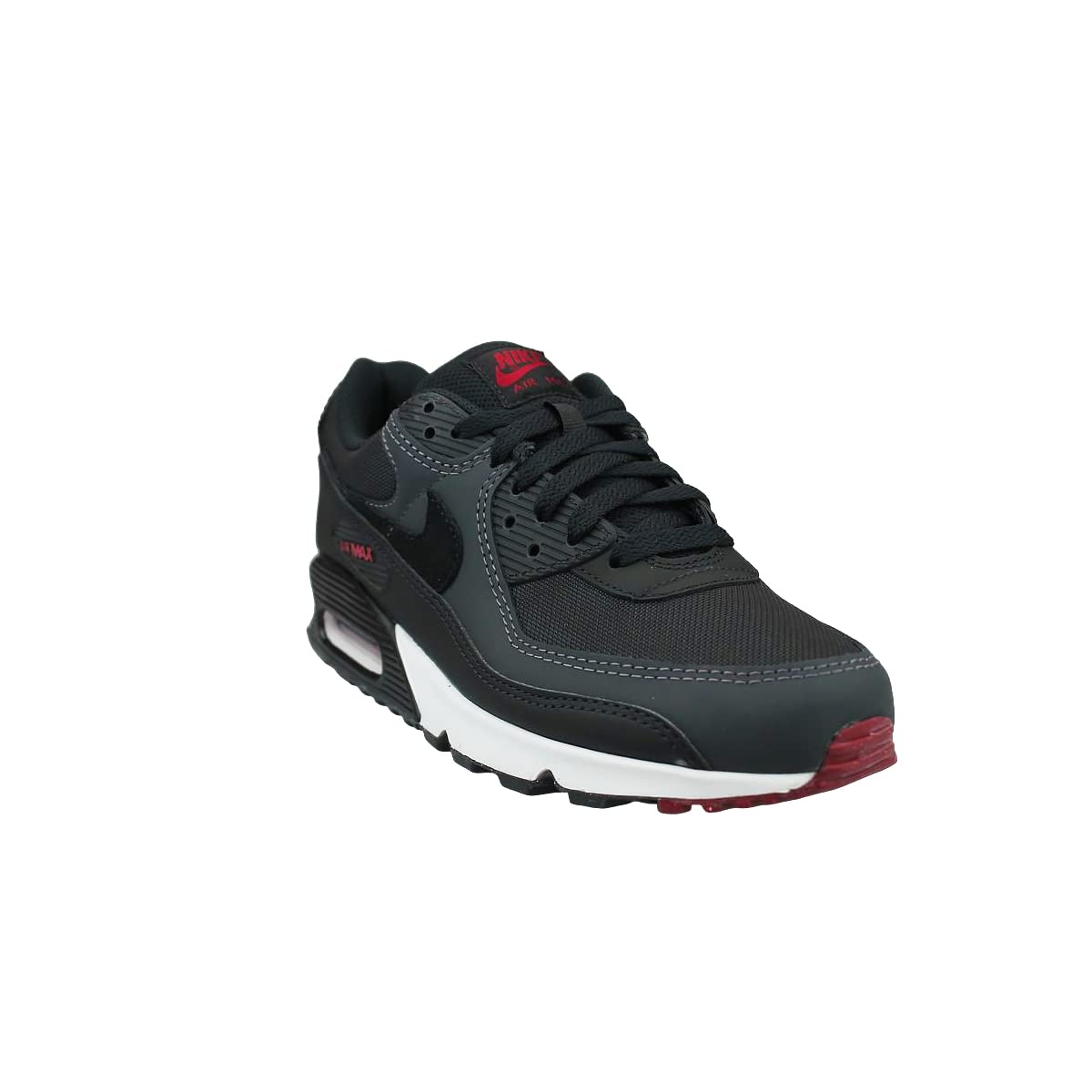 Nike mens Air Max 90, Anthracite/Black-team Red, 12 Women/10.5 Men