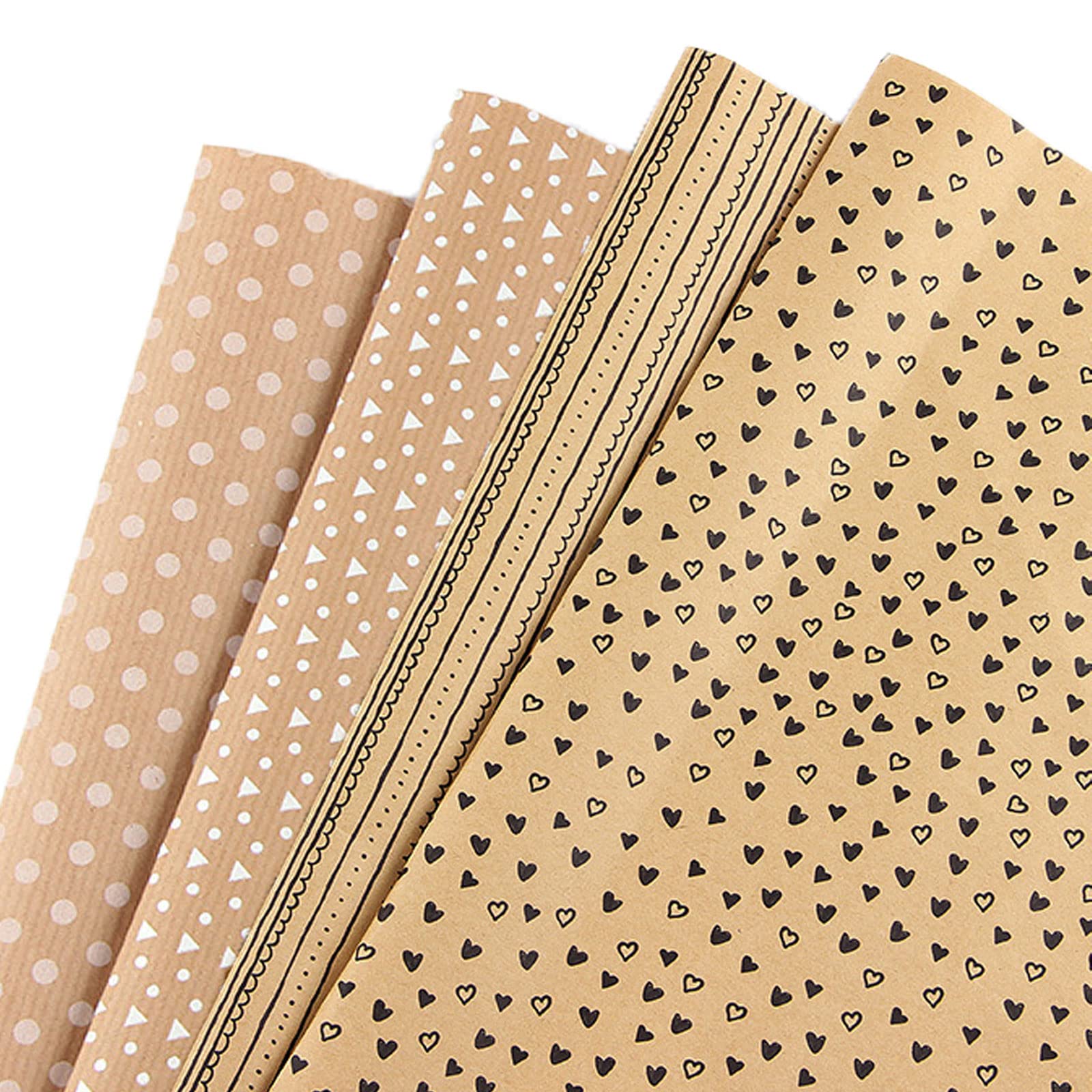 Aimto Wrapping Paper Birthday Wrapping Paper Sheets,Kraft Gift Wrapping Paper Set, for Birthday, Party,DIY Decorations, Baby Shower Wrap,4 Sheets-20 X 28 inches