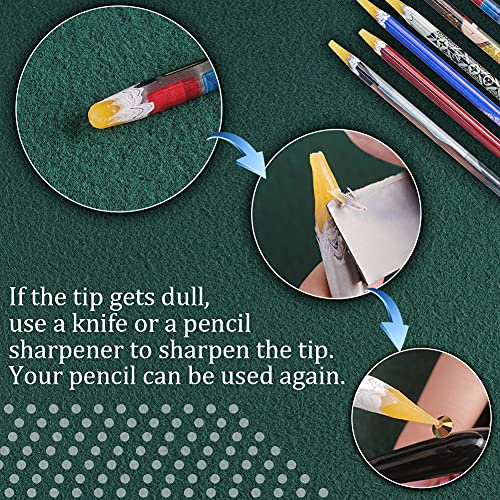 Self Adhesive Resin Rhinestones Picker Pencil Nail Art Gem Crystal Pick up Tool Rhinestone Pickup Pen Long 10Pcs