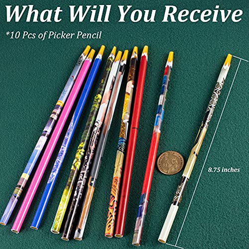 Self Adhesive Resin Rhinestones Picker Pencil Nail Art Gem Crystal Pick up Tool Rhinestone Pickup Pen Long 10Pcs