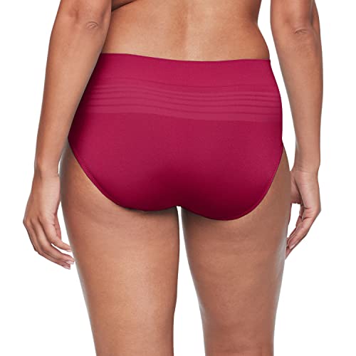 Warner's Women's No Pinching, No Problems Dig-Free Comfort Waist Smooth and Seamless Hipster RU0501P, Summer Berry