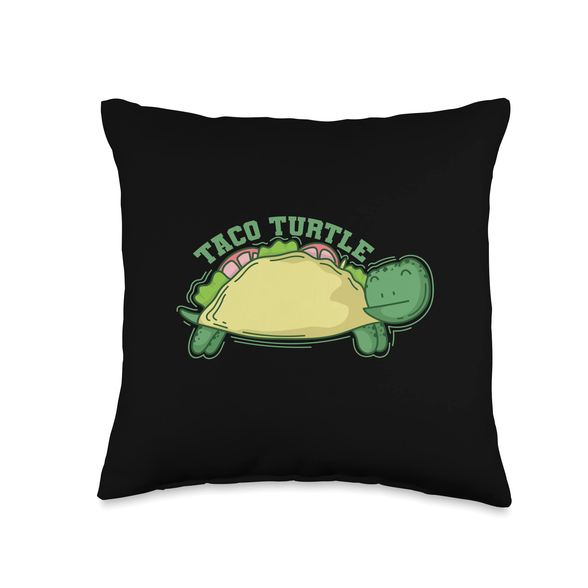 Turtle reptile carapace old Sauropsida Testudines Taco Turtle Throw Pillow, 16x16, Multicolor