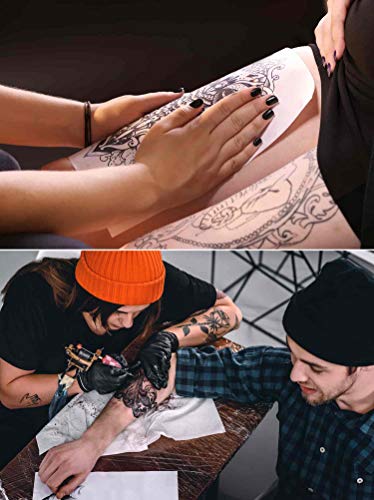 Tattoo Transfer Paper, Cridoz 100 Sheets Tattoo Stencil Transfer Paper for Tattooing