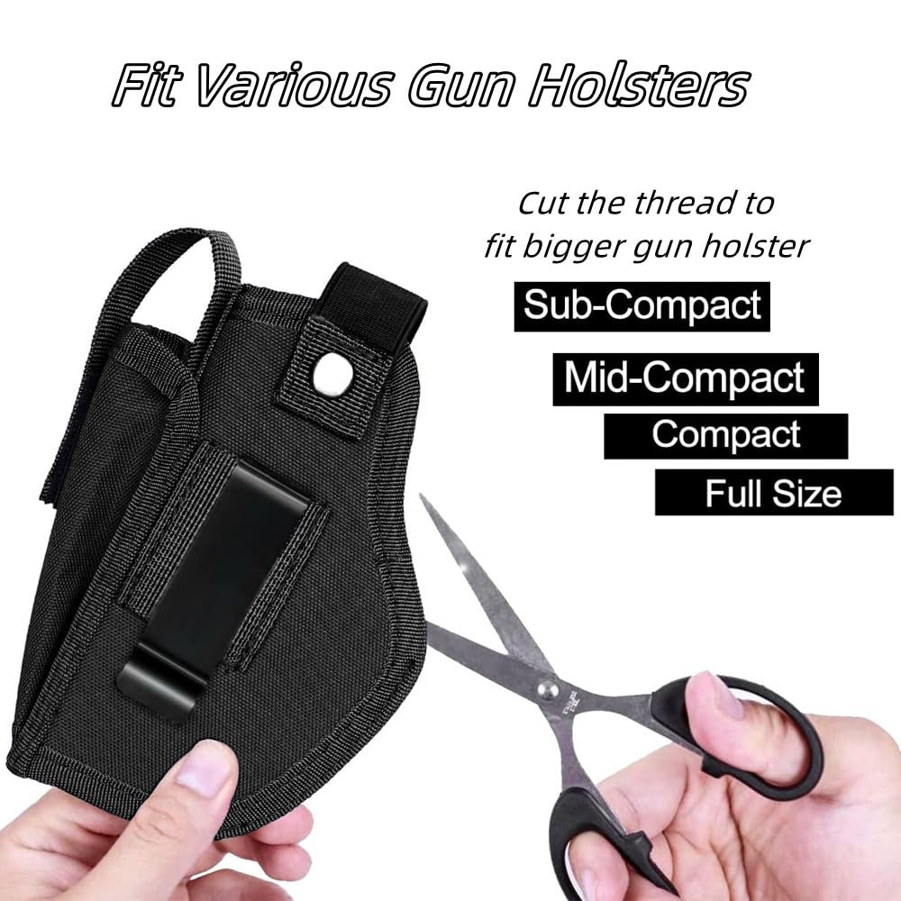 Vdones Gun Holster for Pistol Concealed Carrying Pistol Holster for Men Women with Magazine Pouch Fit for Left Right Hand Hand