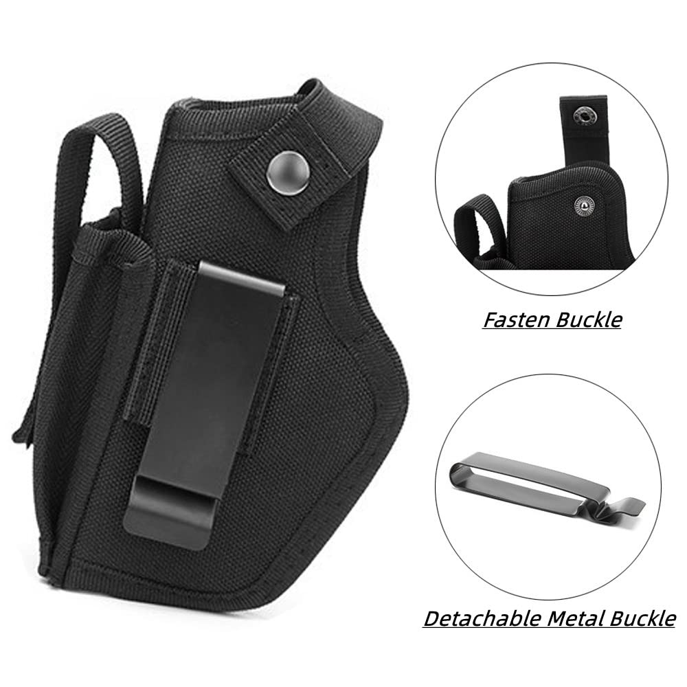 Vdones Gun Holster for Pistol Concealed Carrying Pistol Holster for Men Women with Magazine Pouch Fit for Left Right Hand Hand