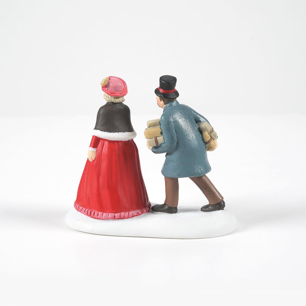 Department 56 Christmas Carol Village Last Minute Holiday Shopping Figurine