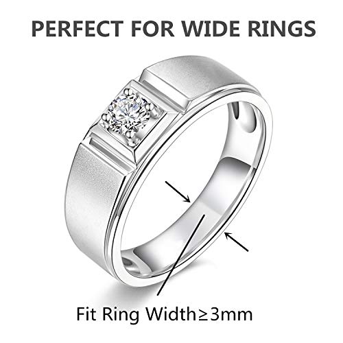 Feramox Ring Size Adjuster for Loose Rings 48 PCS Invisible Transparent Ring Sizer Adjuster Fit Wide Rings