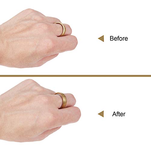 Feramox Ring Size Adjuster for Loose Rings 48 PCS Invisible Transparent Ring Sizer Adjuster Fit Wide Rings