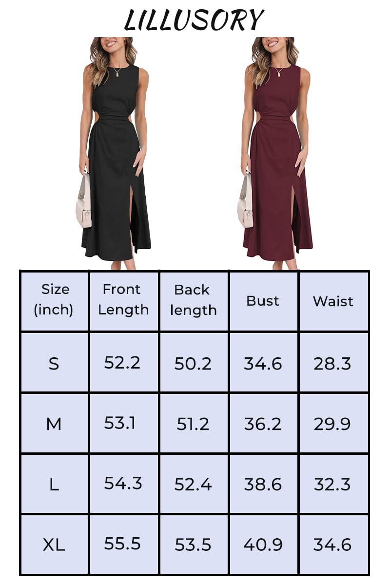 LILLUSORY Womens Ladies Pink Preppy Clothes Midi Dresses Y2k Cute Petite Girls Maxi Dresses