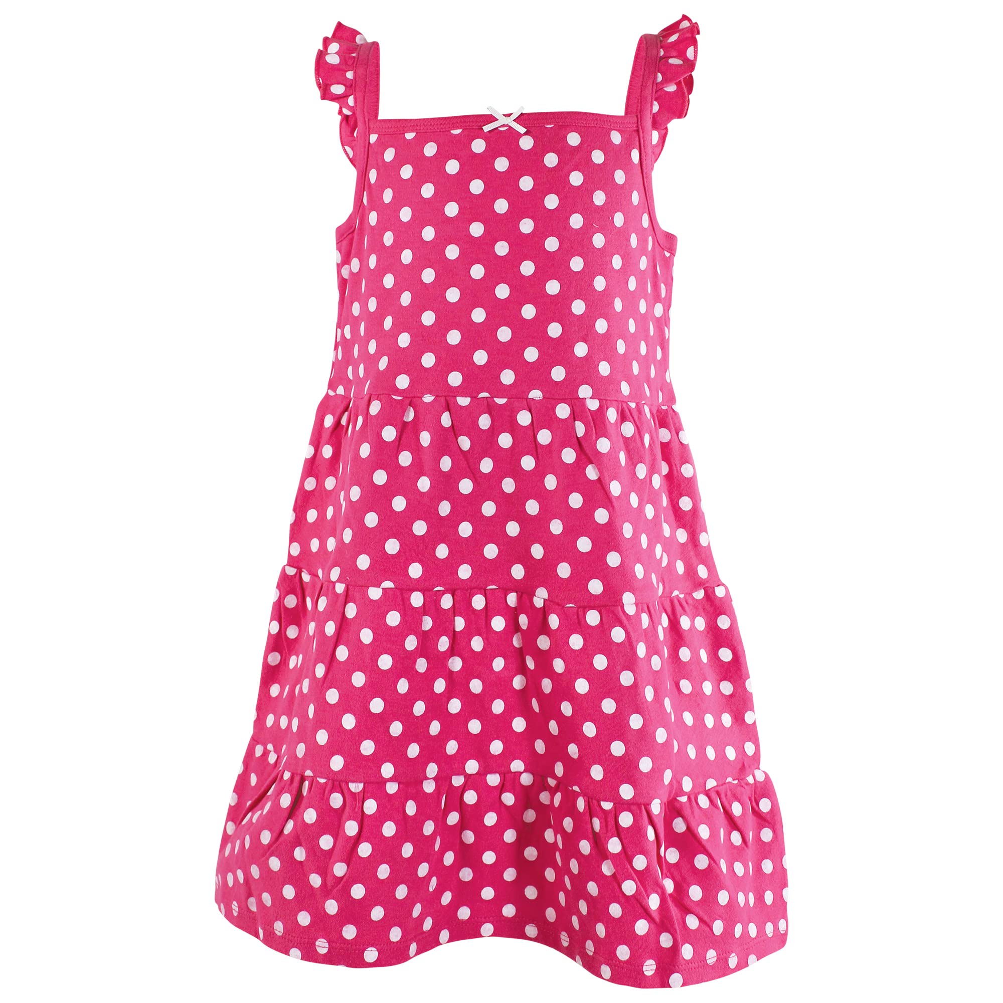 Hudson Baby Girls' Cotton Dresses, Pink Black Roses, 9-12 Months