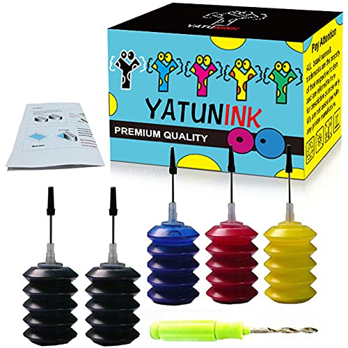 YATUNINK Refill Ink Bulk for Canon 275 and 276 PG-275 CL-276 PG-275XL CL-276XL 275XL 276XL 275 276 Ink Cartridge for Canon Pixma TS3520 TS3522 TR4720 Printer Ink (5x30ML)