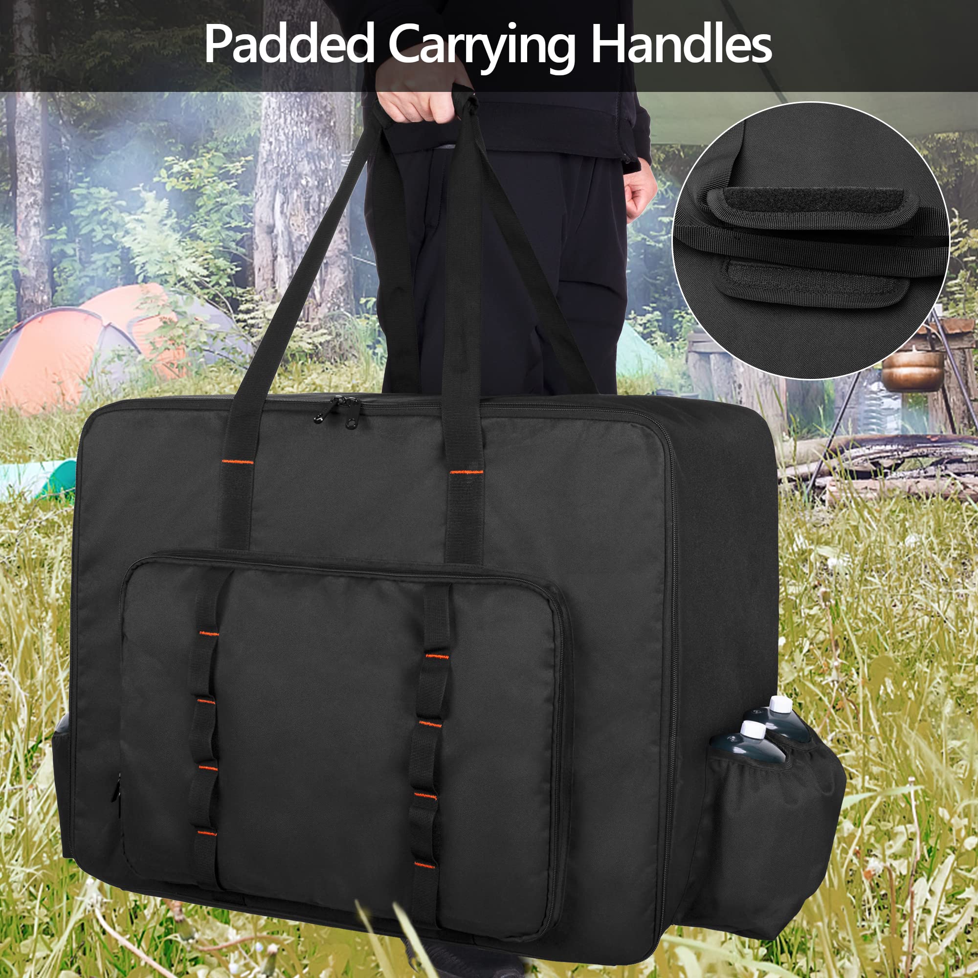 HODRANT Griddle Carry Bag Compatible with Blackstone 22 Inch Tabletop Griddle with Hood Lid and Stand, 22 In Portable Grill Cover for Outdoor Tabletop Griddle Storage, for Camping & Travel, Bag Only