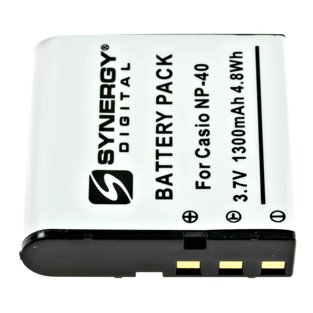 Synergy Digital Digital Camera Battery, Compatible with Vivitar NP-40 Digital Camera Battery (Li-Ion, 3.7V, 1300 mAh)