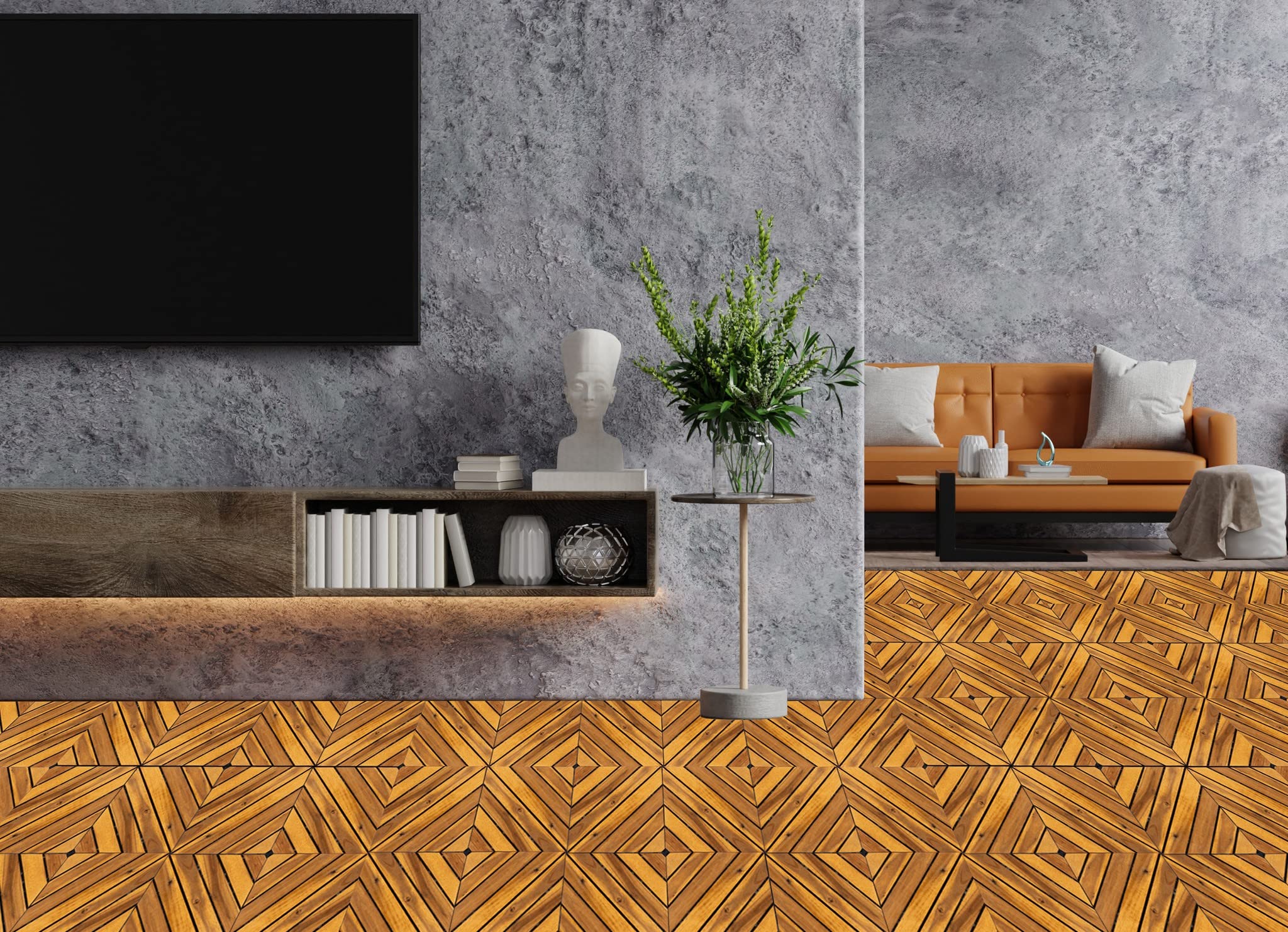 YAMAZING 12βx12β Solid Wood Interlocking Flooring Tiles (Pack of 9), Acacia Hardwood Deck Tiles,Floor Tiles for Both Indoor & Outdoor Use, Waterproof All Weather