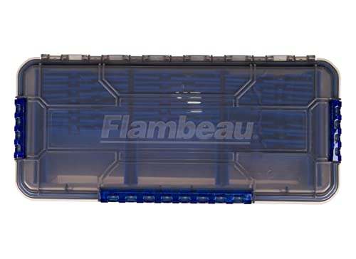 Flambeau Outdoors Zerust MAX Waterproof Blade Krate | 21 Removable Bladed Lure Anti-Corrosion Zerust Folders, Individually Protect and Store Spinnerbaits, Chatterbaits, Bladed Lures, 14" x 6.4" x 5.3"