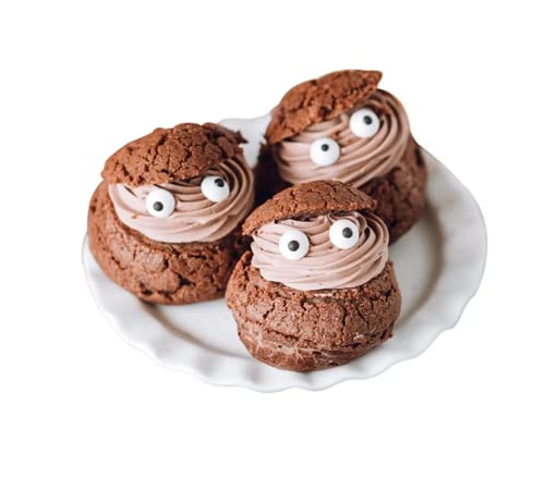 Edible Mini Candy Eyes Halloween Sprinkles Cake Cupcake Toppers Cookie Decorations Dessert Sprinkle Eyeballs Sugar Sprinkles Googly Eye for Christmas Daily Cake Decorating