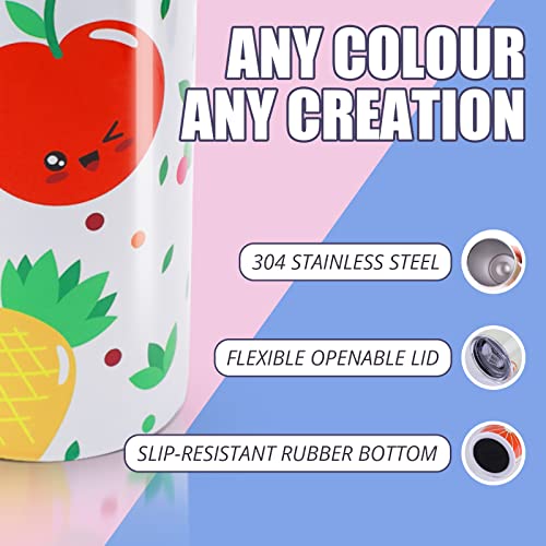 HTVRONT 20 OZ - 4 Pack - Skinny Straight - Sublimation Tumbler Blank with Sublimation Paper, Sublimation Shrink Wrap, Straw and Box