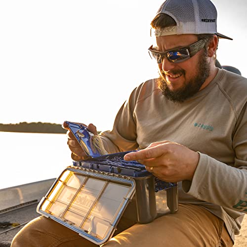 Flambeau Outdoors Zerust MAX Waterproof Blade Krate | 21 Removable Bladed Lure Anti-Corrosion Zerust Folders, Individually Protect and Store Spinnerbaits, Chatterbaits, Bladed Lures, 14" x 6.4" x 5.3"