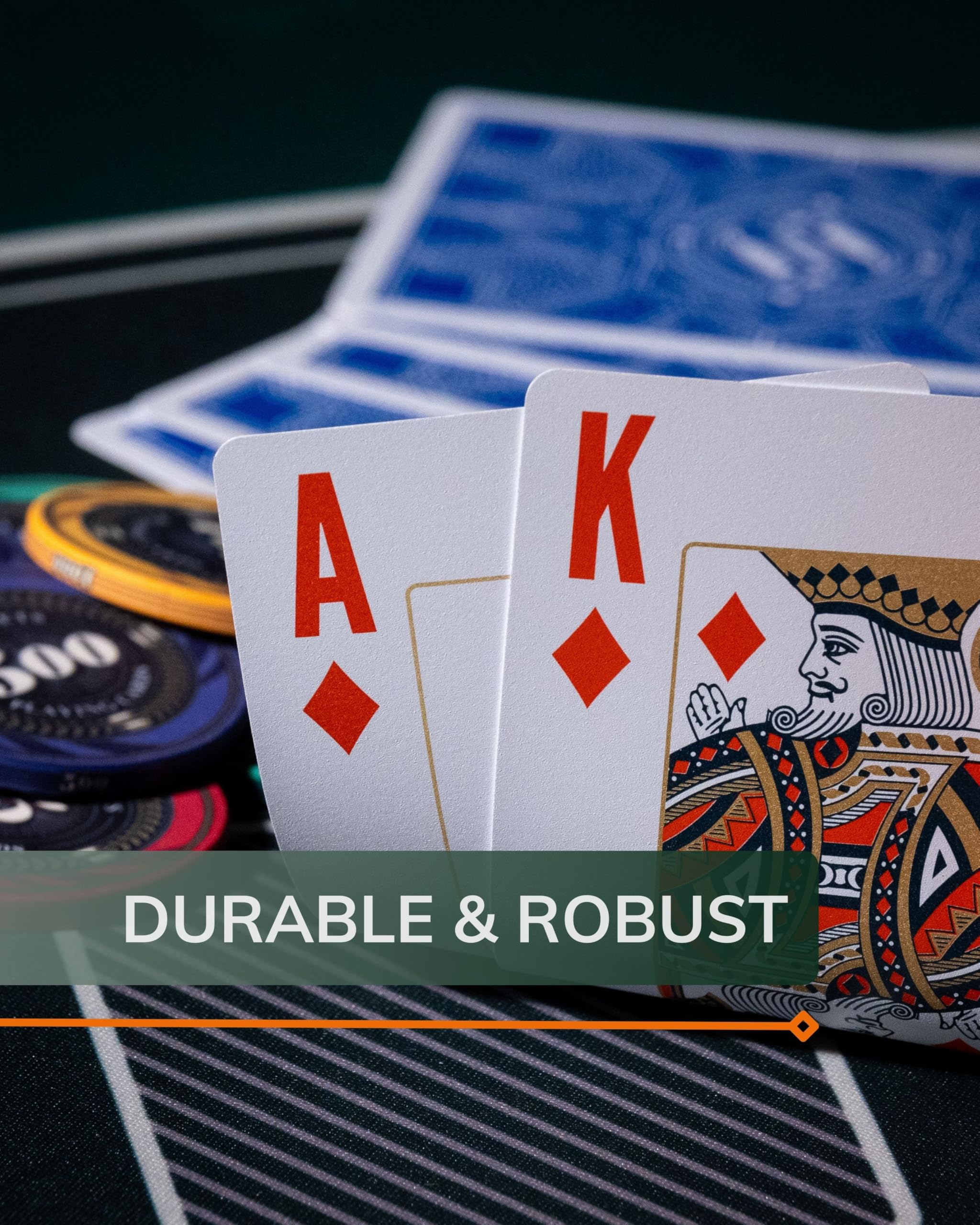 Bullets Playing Cards, Waterproof Plastic Playing Cards, Poker Size Double Pack with Paulie Design, Jumbo Index & Two Pips, Durable Professional Deck for Texas Holdem Poker, Includes Cut Card