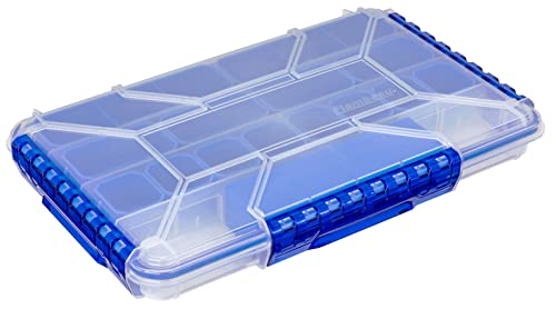 Flambeau Outdoors Terminal Slim Waterproof Ultimate Tuff Tainer | Tackle Storage, 14 Removable Modular Zerust Anti-Corrosion Cups, Micro Terminal Tackle Storage Locker, 14" x 8.9" x 1.7"