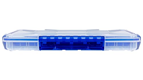 Flambeau Outdoors Terminal Slim Waterproof Ultimate Tuff Tainer | Tackle Storage, 14 Removable Modular Zerust Anti-Corrosion Cups, Micro Terminal Tackle Storage Locker, 14" x 8.9" x 1.7"