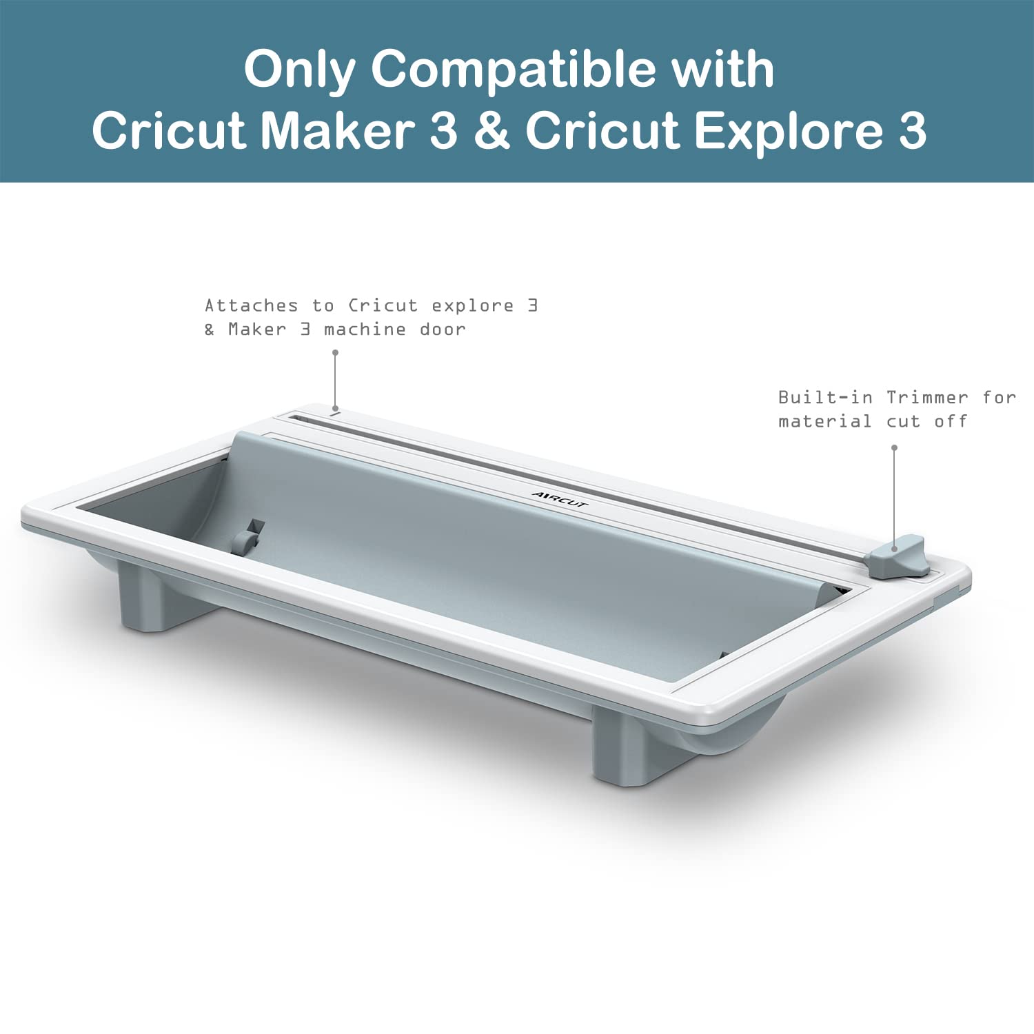 Roll Holder with Cutter Perfect for Smart Vinyl and Heat Transfer Iron On, Vinyl Roll Holder Compatible with Cricut Maker 3 and Explore 3