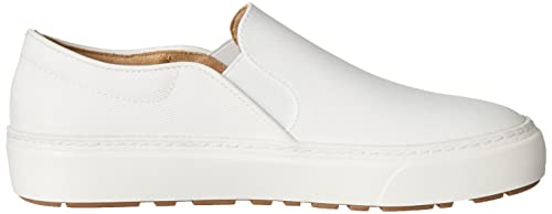 Amazon Essentials Women's Comfortable Slip on Sneaker, White, 12