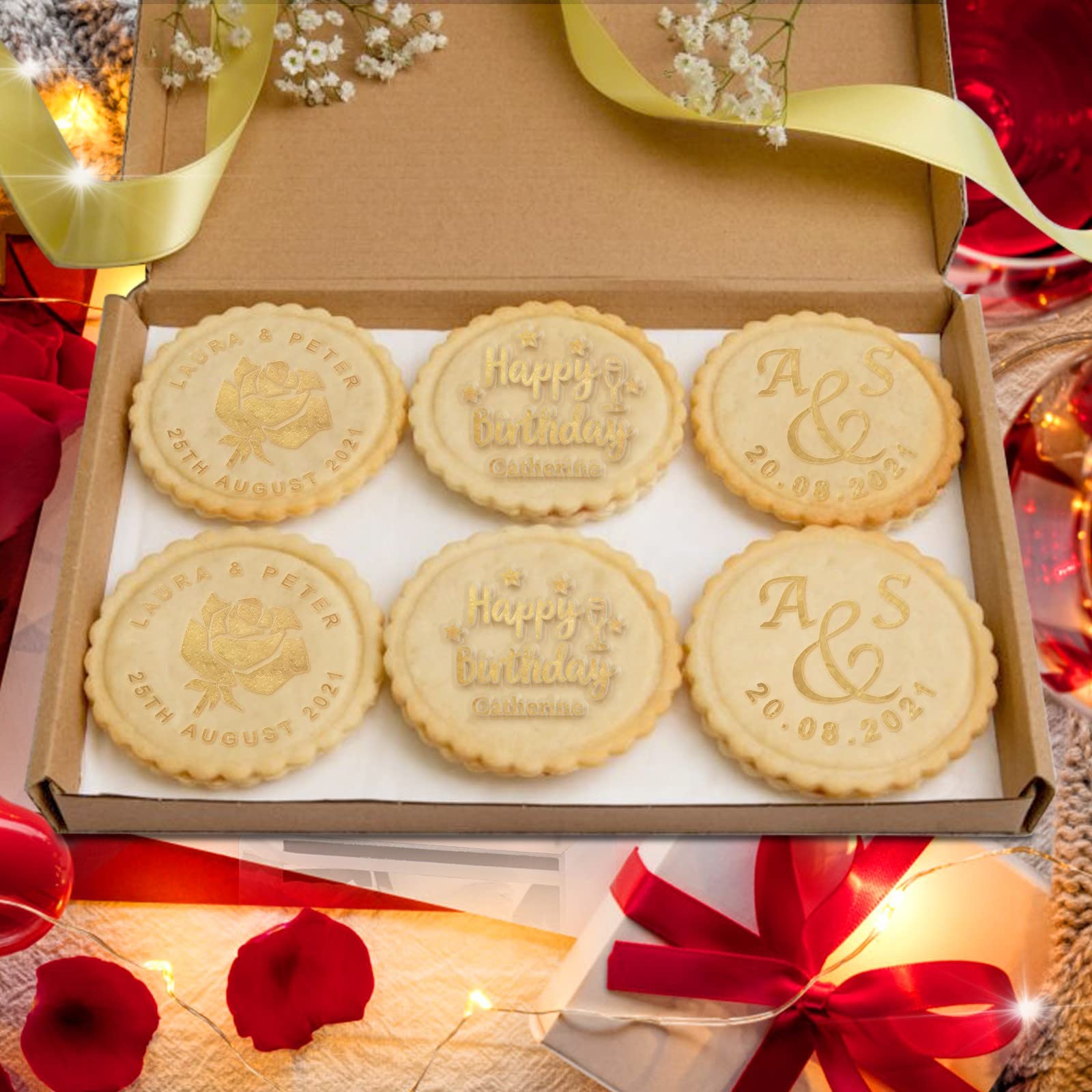 Personalized Cookie Stamp with Name,Custom Baby Baptism Shower Cookie Stamps Cutters for Baking Fondant Embosser Cupcake Topper Biscuit Sugar Paste Cakes Decora