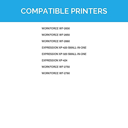 LD Products Remanufactured Replacement for Epson 220XL Ink Cartridges 220 XL T220XL120 High Yield (Black, 5-Pack) for XP-320, XP 420, XP-424, Workforce WF-2630, WF-2650, WF2660, WF-2750, WF-2760