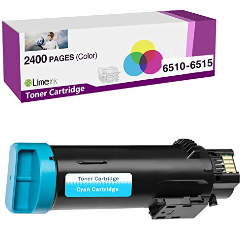 Limeink 1 Cyan Compatible High Yield Laser Toner Replacement Cartridges for Xerox Phaser 6510 Workcentre 6515 Printer 6515/dn 6515/dni 6510/dn dni