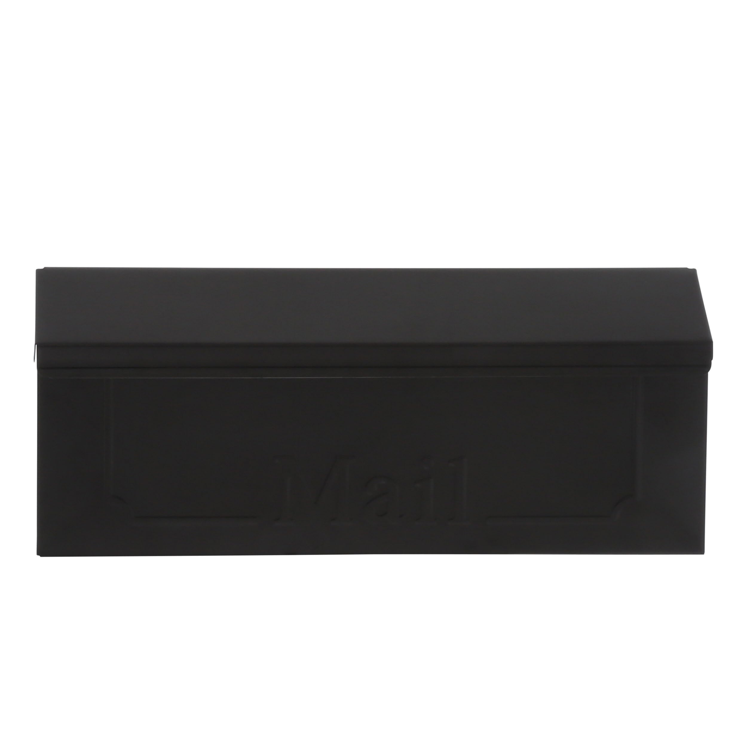 ARCHITECTURAL MAILBOXES Townhouse Galvanized Steel, Wall-Mount Mailbox, Black Small